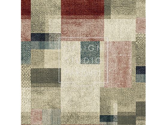 Ковровое покрытие Ege Canvas Collage by Brunklaus rewoven corridor red ...